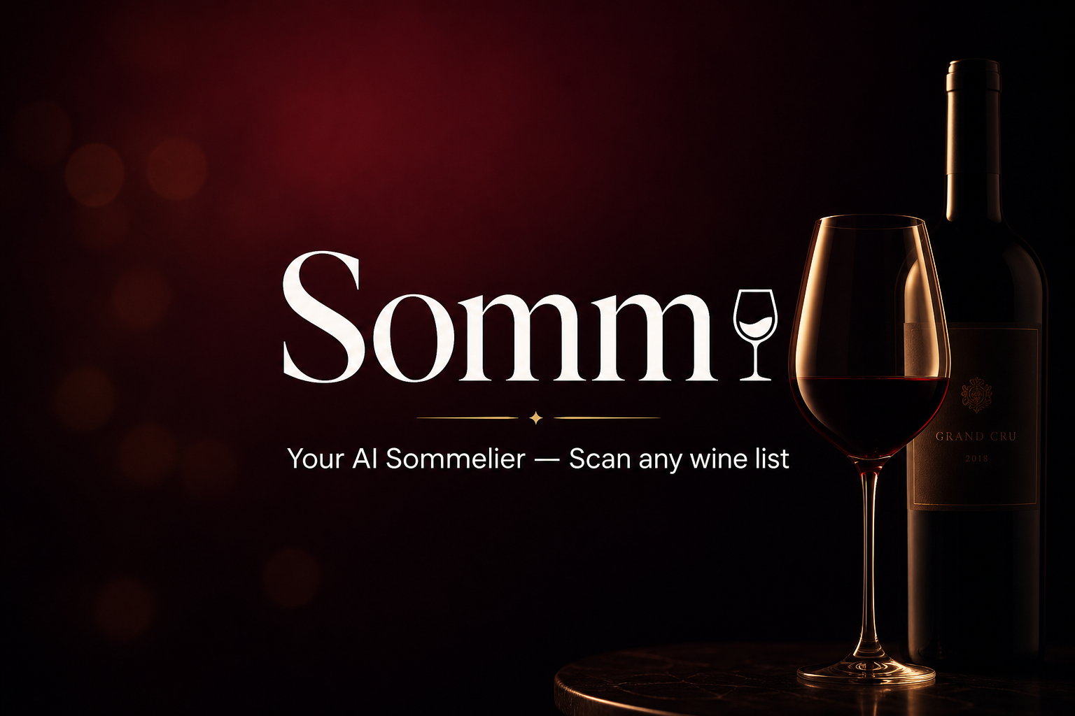 Somm – Your AI Sommelier | Scan Wine Menus Instantly